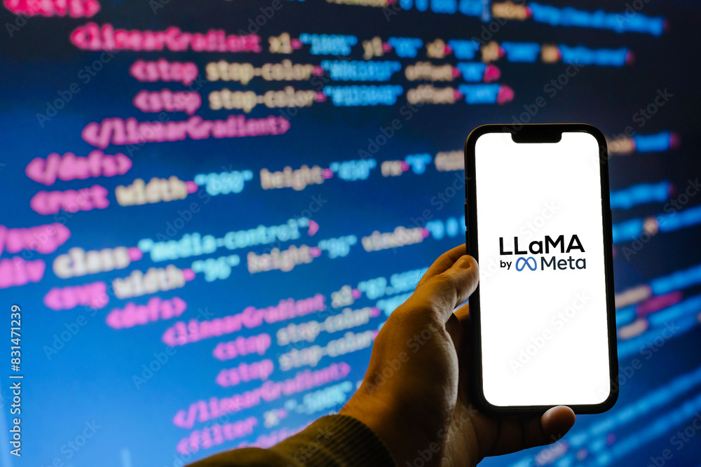 LLama - Meta platforms AI artificial intelligence chatbot Stock Photo ...