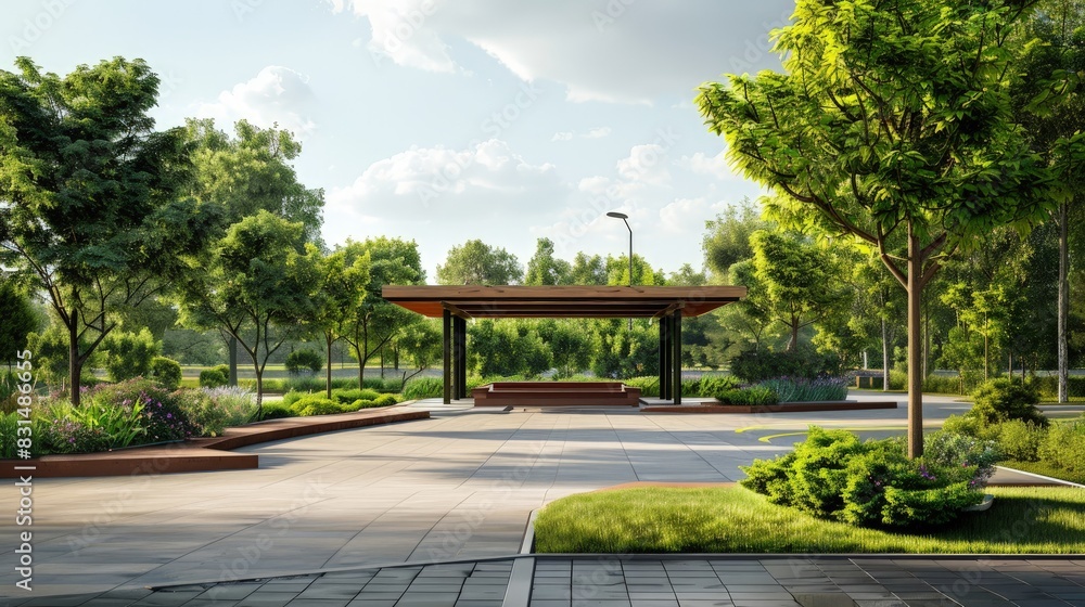 Highway rest area with amenities and green space â€“ Roadside respite ...
