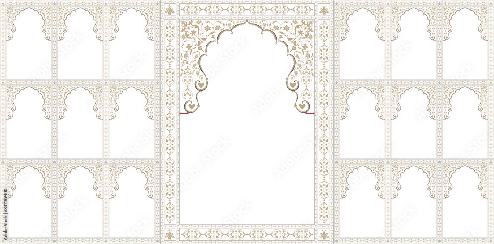 Set of windows Beautiful Arch small and Big Design with Indian ...