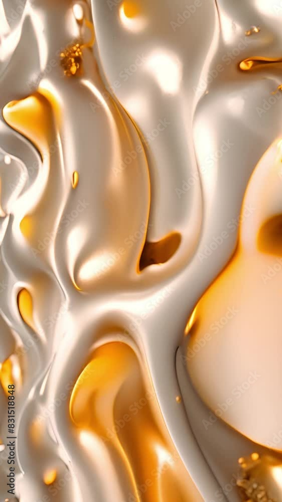 Golden liquid. Abstract gold liquid. Golden wave background. abstract ...