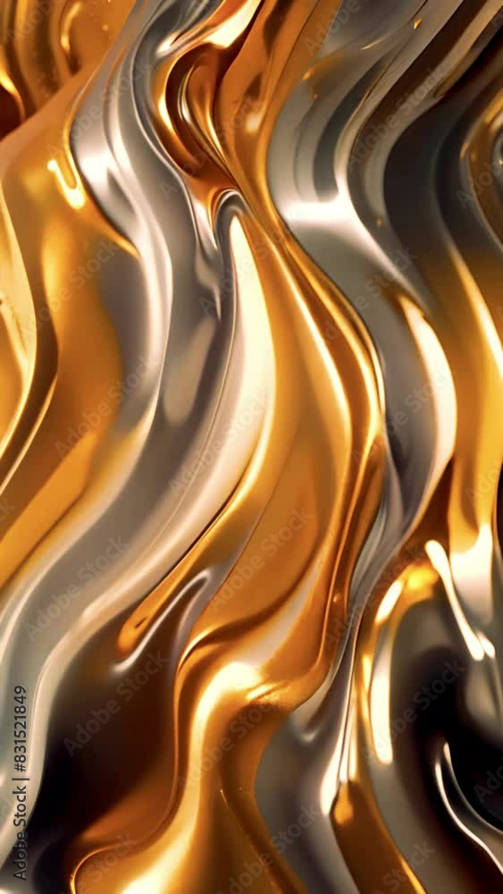 Golden liquid. Abstract gold liquid. Golden wave background. abstract ...