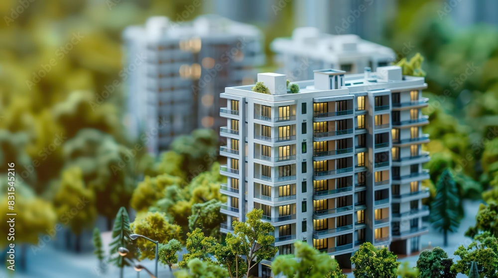 Residential building housing project for under construction site and ...