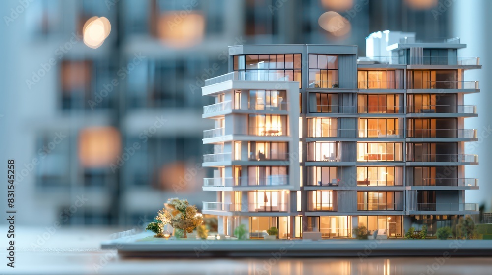 Residential building housing project for under construction site and ...