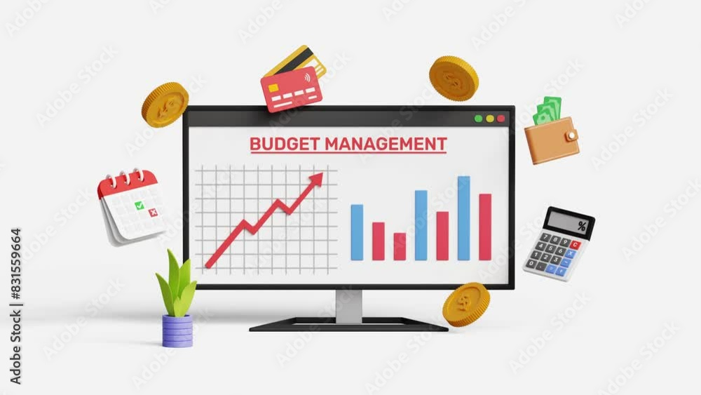 Budget management, financial control, dates, finance, personal budget ...