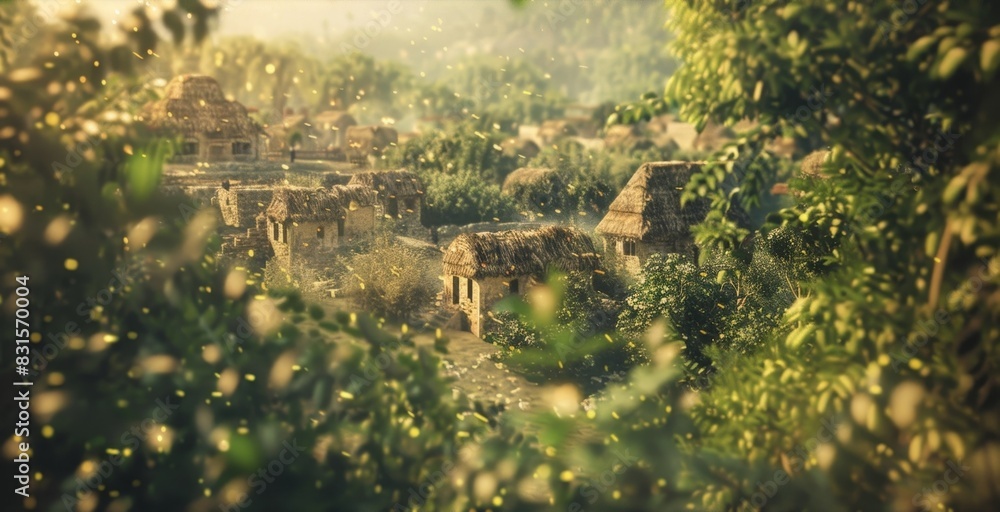 An interactive VR tour of a prehistoric village allowing users to see ...