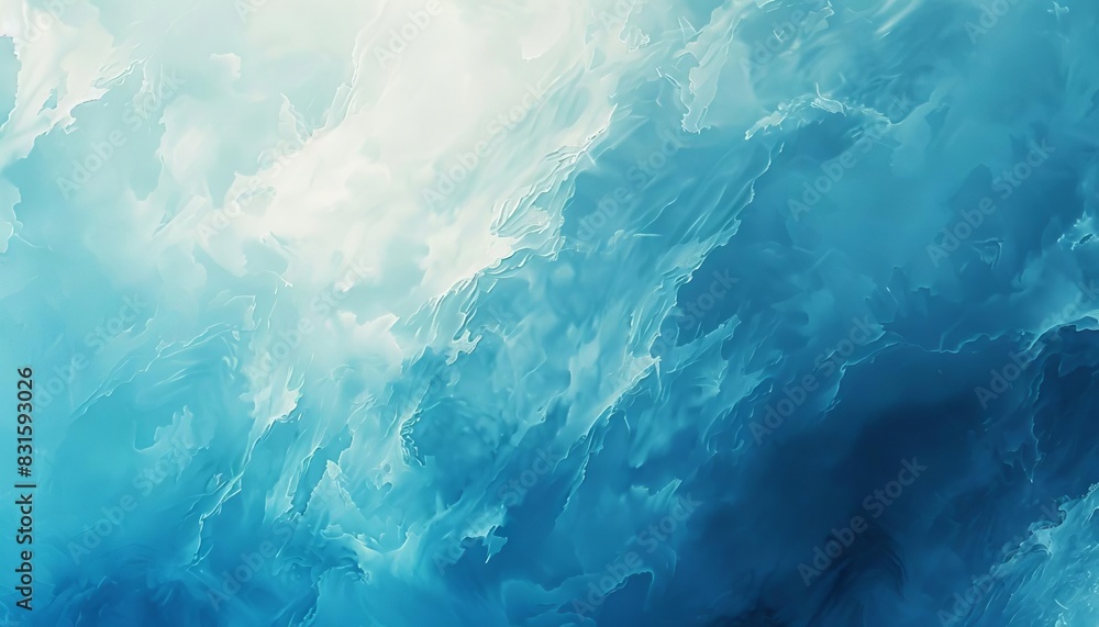 ethereal blue gradient background with soft light abstract digital ...