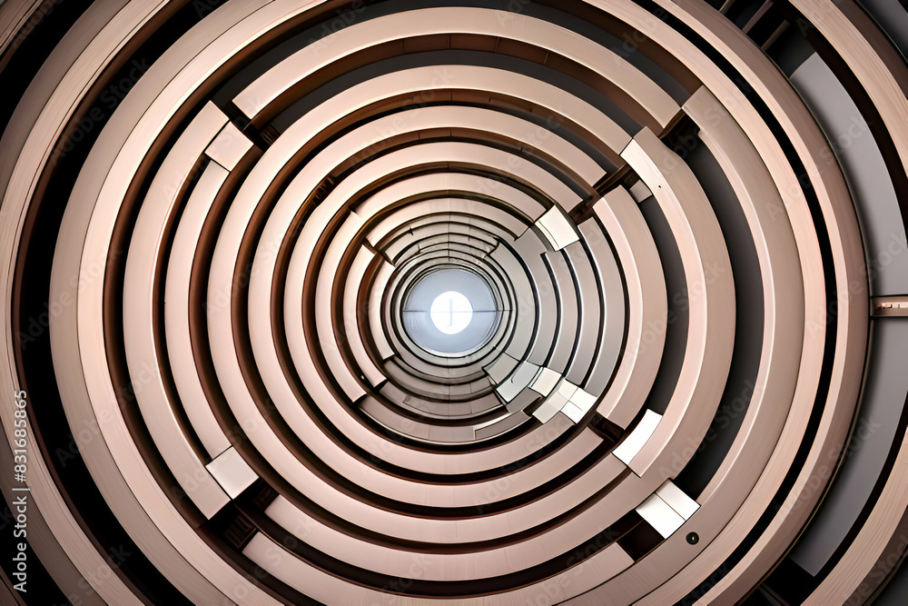 Labyrinth with a path line going straight through it. Simple solution ...