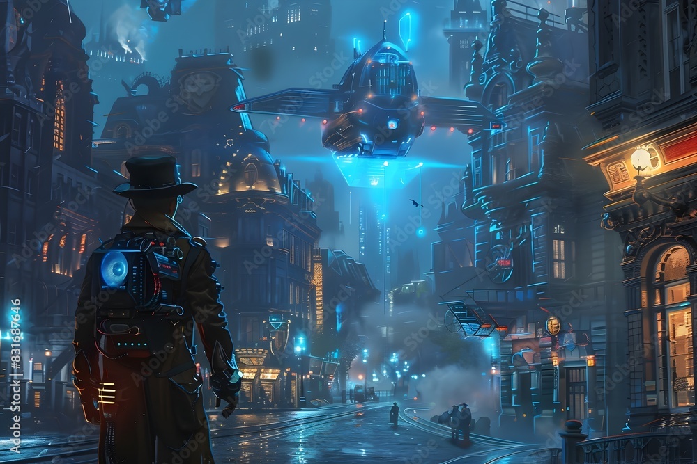Time Traveler s Immersive Voyage Through a Futuristic Victorian Era ...