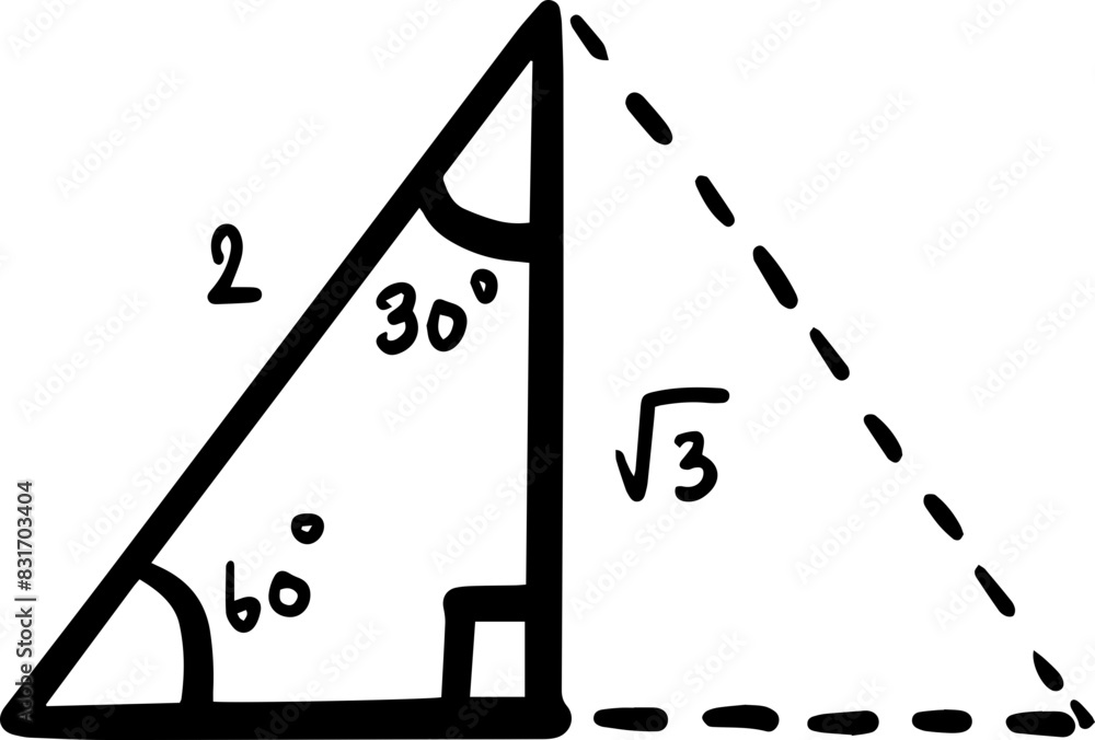 Poster trigonometry math sin cos tan sec cosec cot handwritten – Wall ...