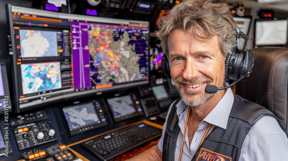 Sky High Operations: Air Traffic Controllers in Action at the Airport ...