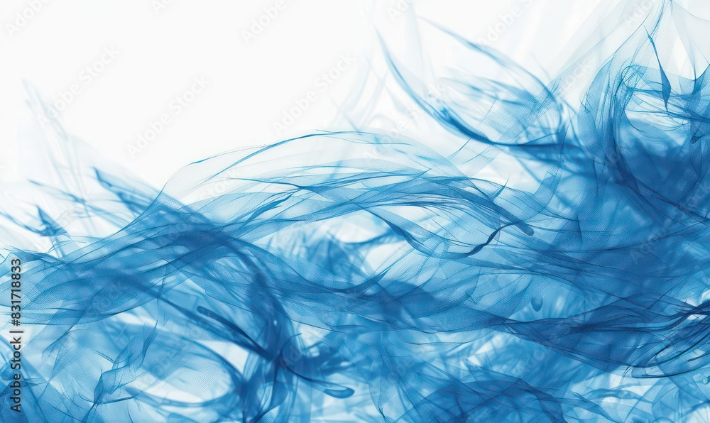 abstract blue wallpaper with artistic and fuzzy lines on a white ...