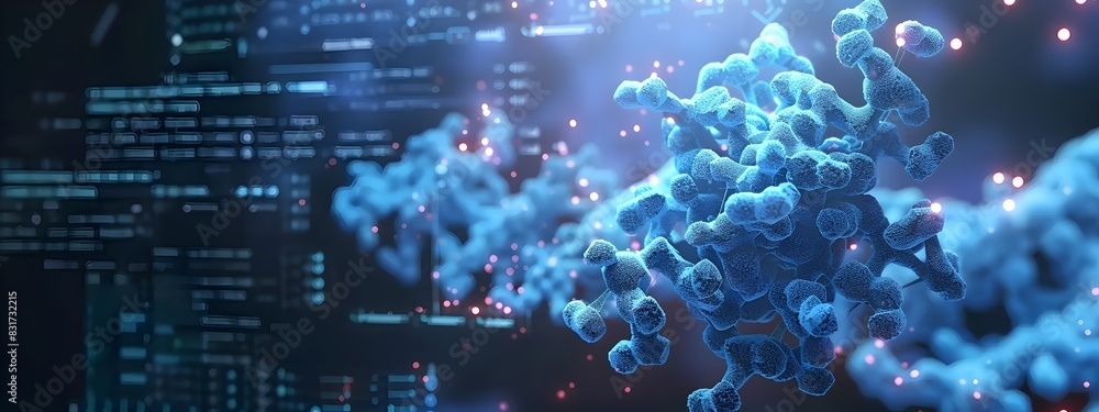 Molecular Folding Simulation on Computer Display Visualizing the ...