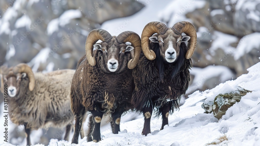 Altay's Iconic Big Tail Sheep Grazing in Vast Grasslands, Traditional ...
