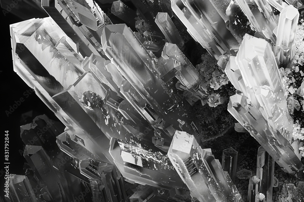 A high-resolution microscope view of a salt crystal, highlighting the ...