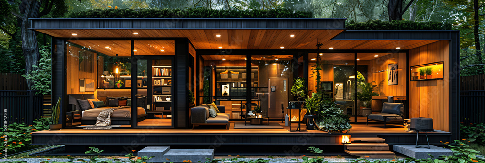 Exploring the ADU or Accessory Dwelling Unit, Modern cottage made of ...