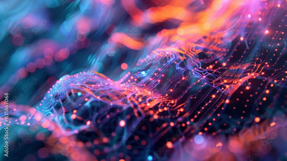 Craft a striking bio-electric art installation with luminous ...