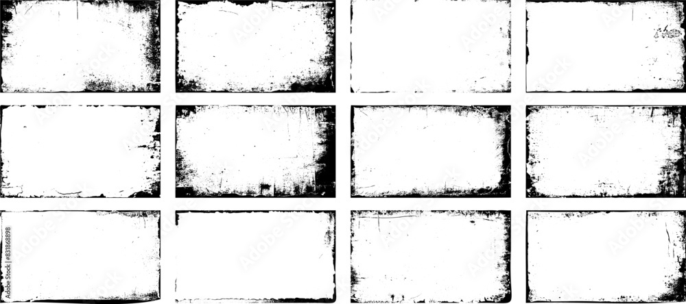 Distorted grunge isolated background. Overlay distress texture effect ...