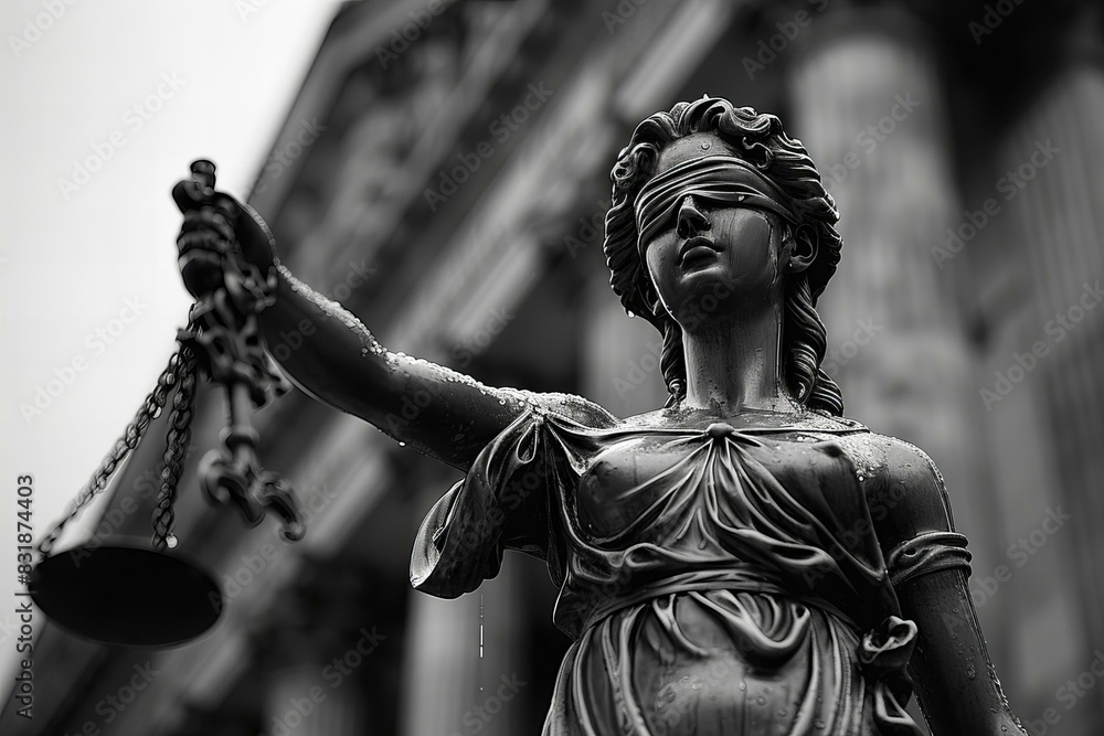 Lady justice holding scale of justice Stock Illustration | Adobe Stock