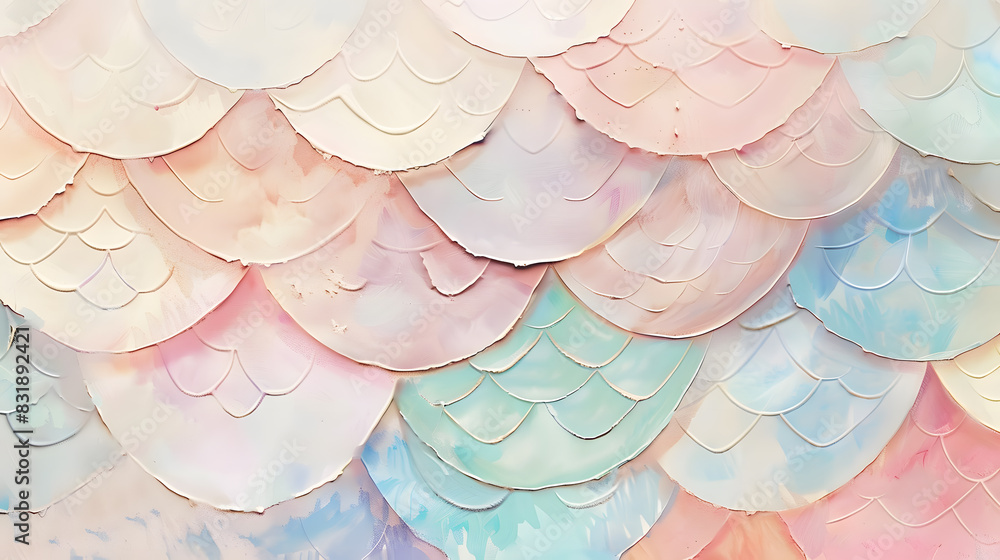 Pastel light Pink, blue watercolor mermaid skin texture background ...