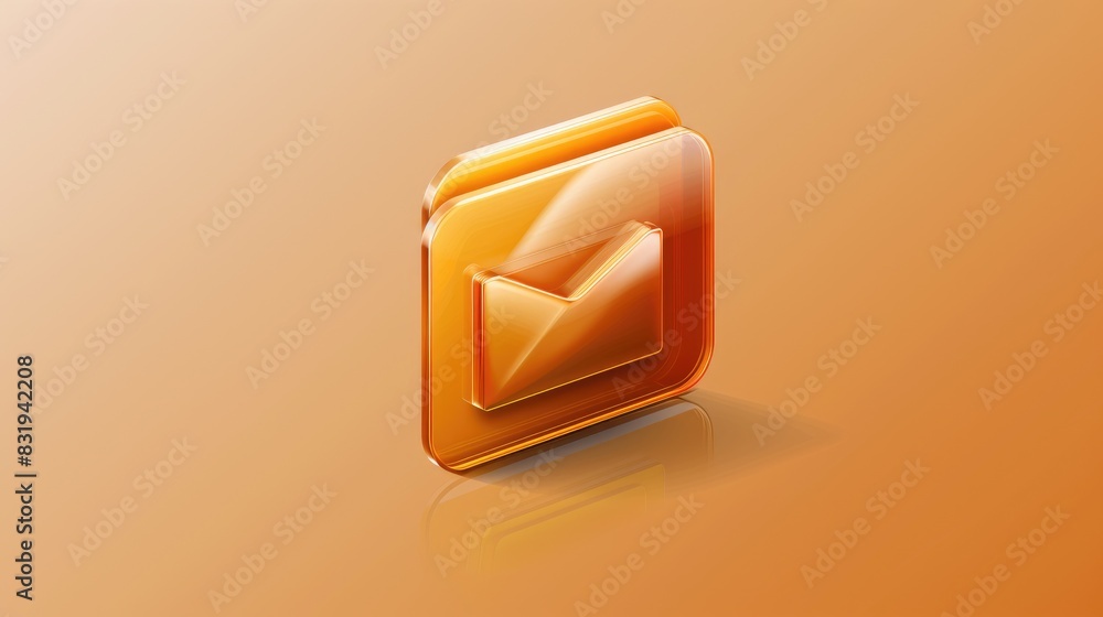 Orange Code Folder Icon for Operating System Folder Icons Stock ...