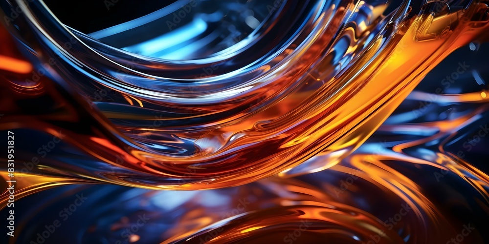 Realistic illustration of oil pouring into engine showing fluid ...