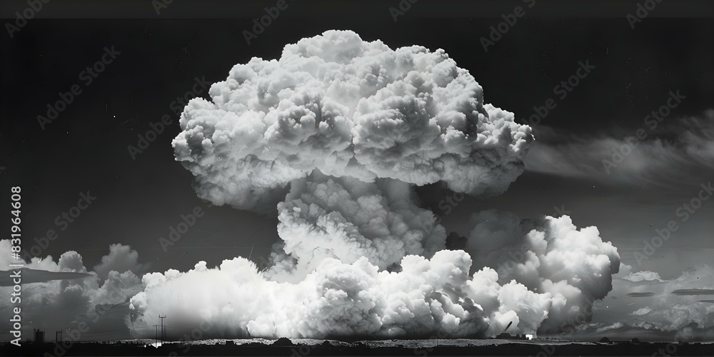 Symbolizing Nuclear Devastation: A Massive Mushroom Cloud and Its ...