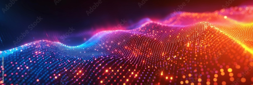 Dynamic Abstract Technology web Background with Particle Lines ...