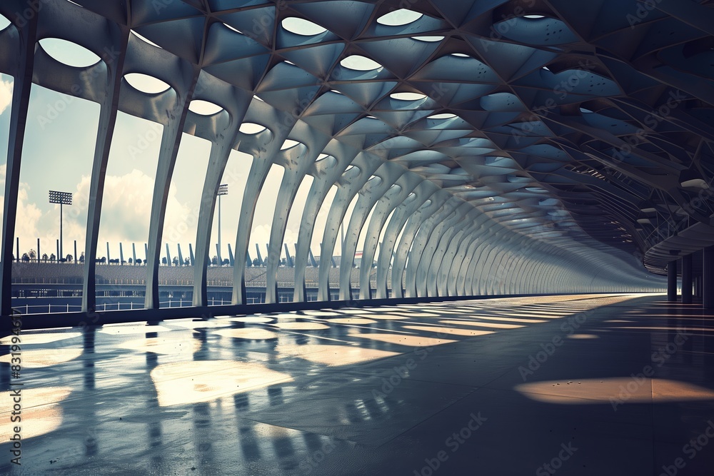 3D Football Stadium Render - Dynamic Sports Venue Design Stock Photo ...