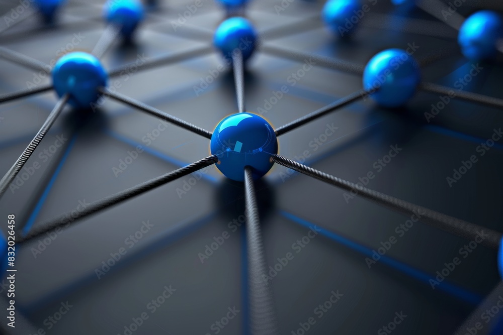 Abstract three-dimensional visual of telecommunication networks ...
