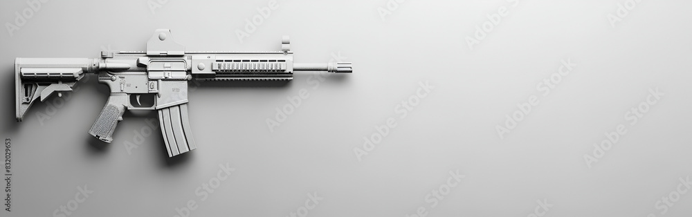 Precision Engineering, Ultra-Realistic Assault Rifle 3D Rendering for ...
