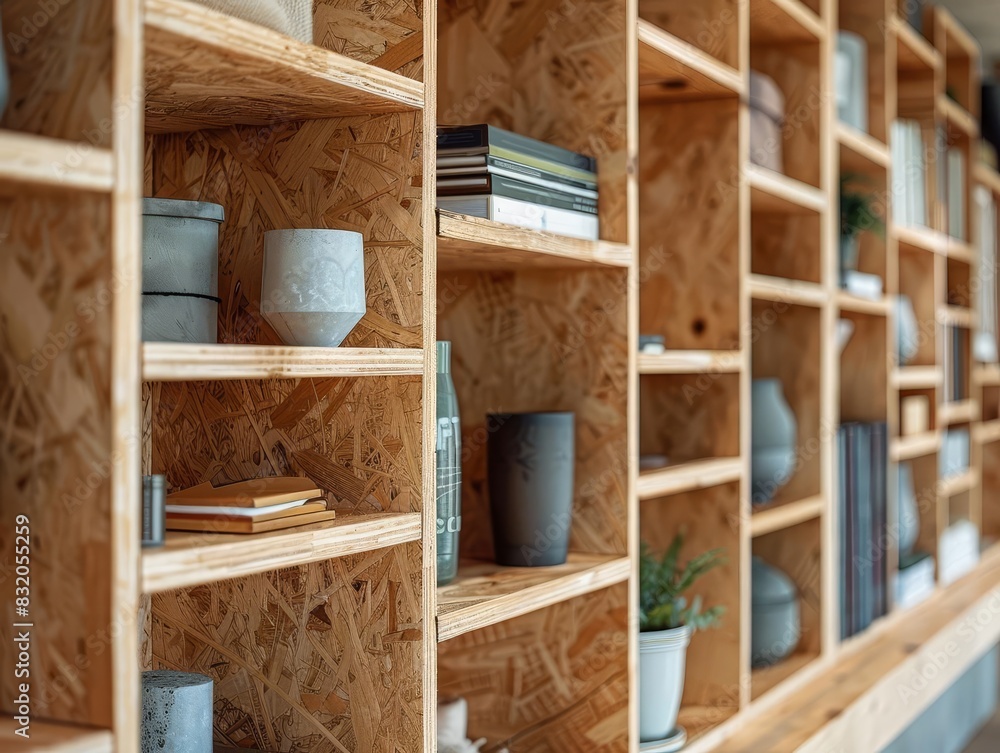 Assembling a DIY bookshelf from scratch, highlighting the process with ...