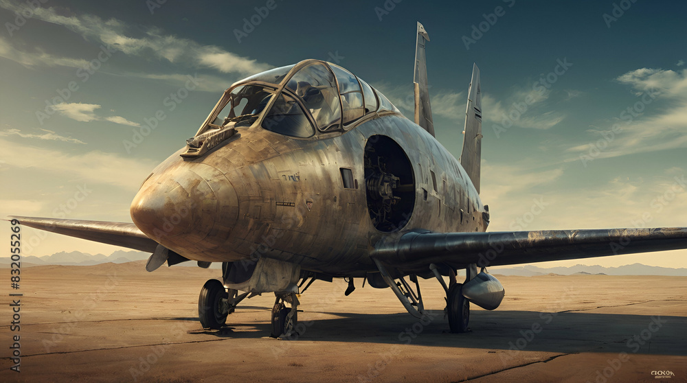 Eerily Realistic Atmospheric Shots Of An Old Jet In A Demolished ...