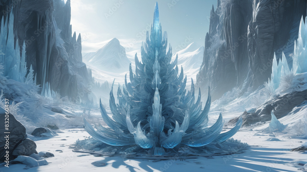 Amidst the icy expanse of Glacia, alien tribes thrive in harmony with ...