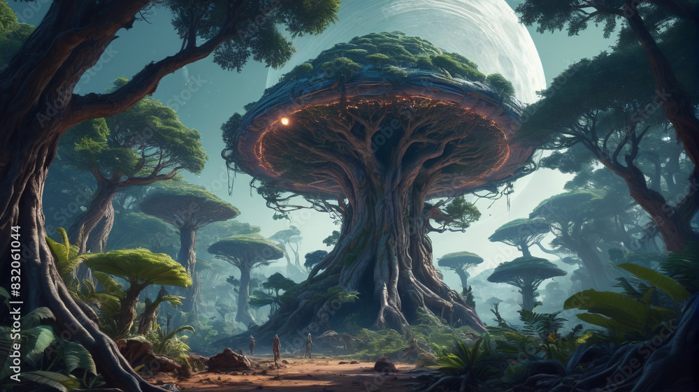 On the lush moon of Sylvana, alien creatures live symbiotically with ...