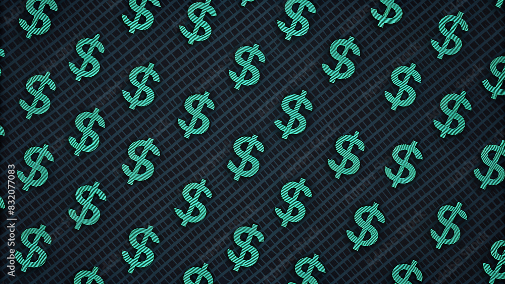 Seamless dollar sign print pattern for digital wallpaper design Stock ...