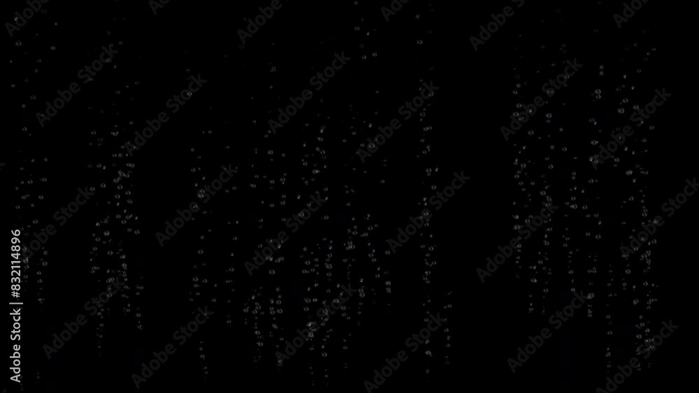 Huge Underwater Explosion of Bubbles on Black and White Backgrounds. 2 ...