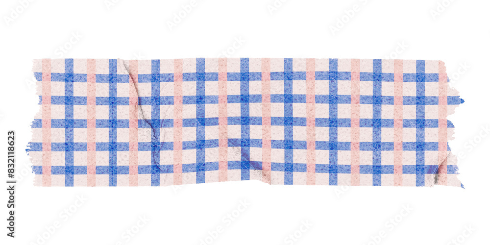 Blue washi tape png collage element, cute digital decorative clipart on ...