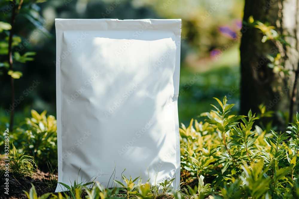 Blank white fertilizer package mockup Stock Photo | Adobe Stock