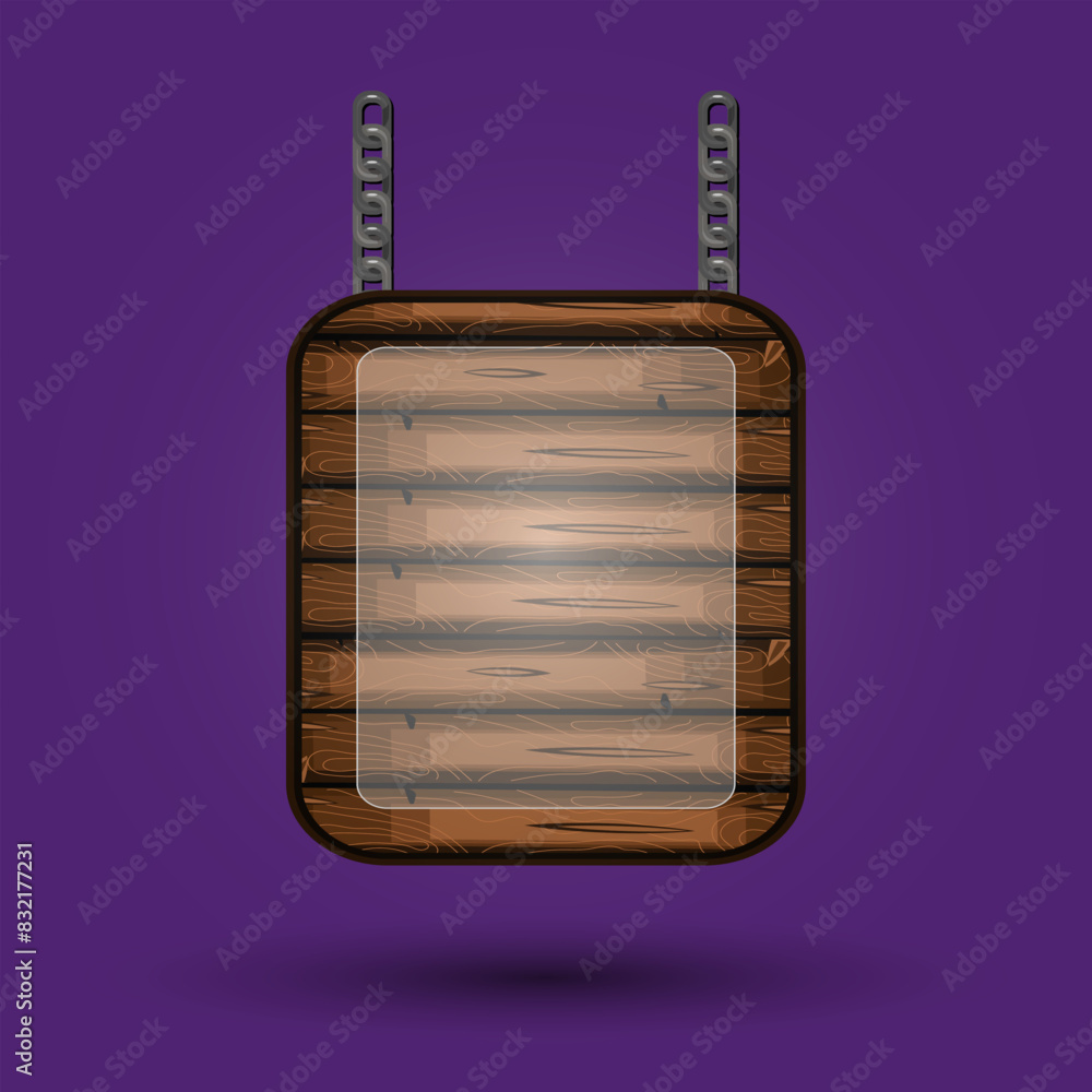 Rectangular wooden plate with rounded corners and a transparent overlay ...