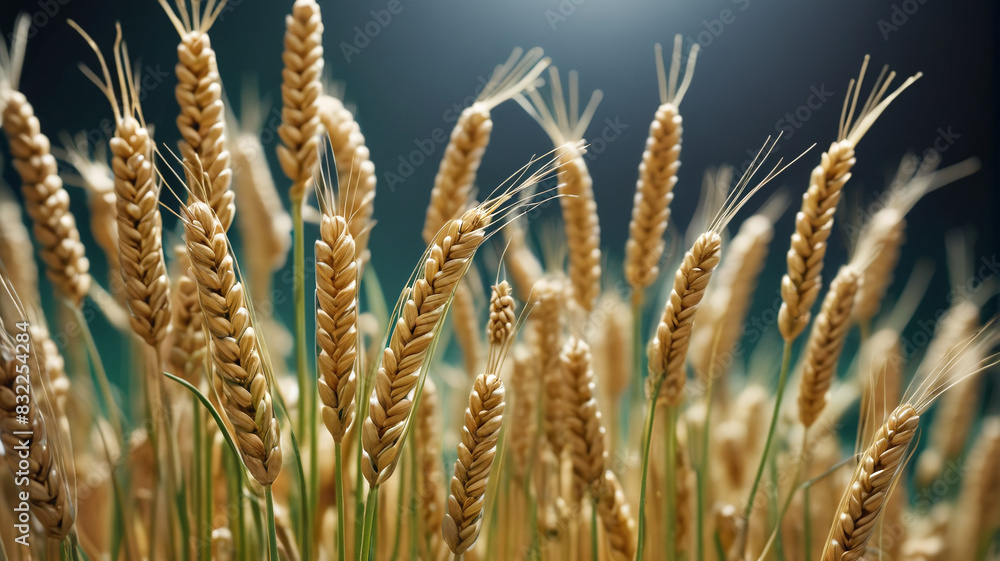Macro photograph capturing the genetic modification process of wheat ...