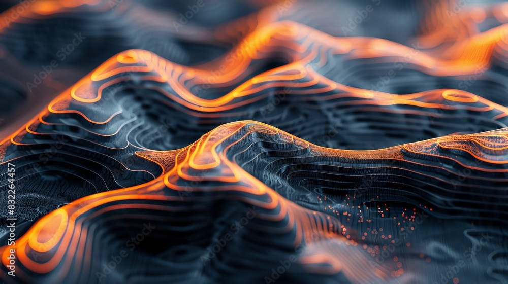 Delve into the world of linear elevation maps with this simplistic ...