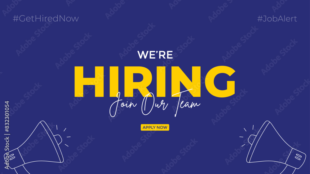 We are hiring job candidate post and flyer template. Join our team and ...