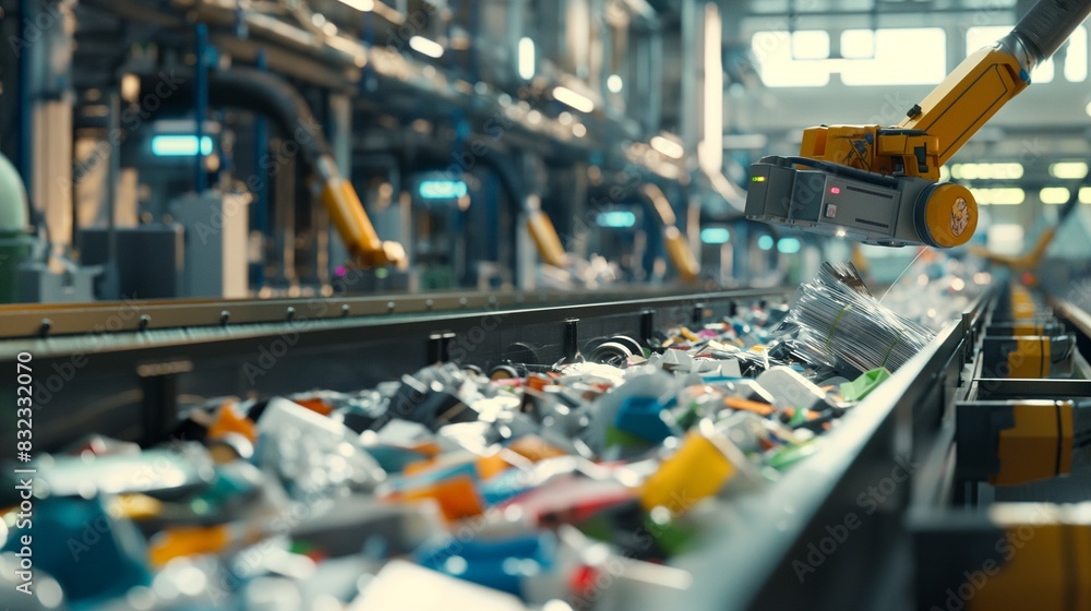 A Close Up Of An Automated Sorting System Using Ai And Machine Learning To Identify And Separate