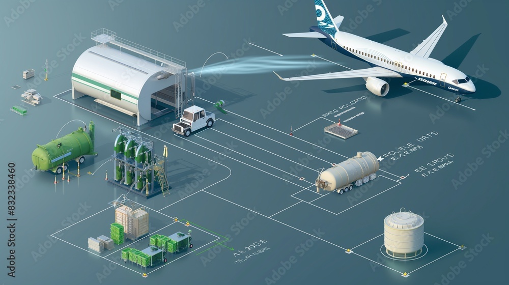 Foto de A schematic representation of the fuel supply chain for eco ...