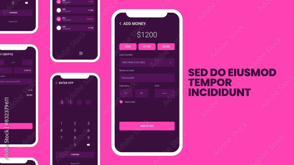 Mobile App Phone Application Promo Advertisement Stock Template | Adobe ...