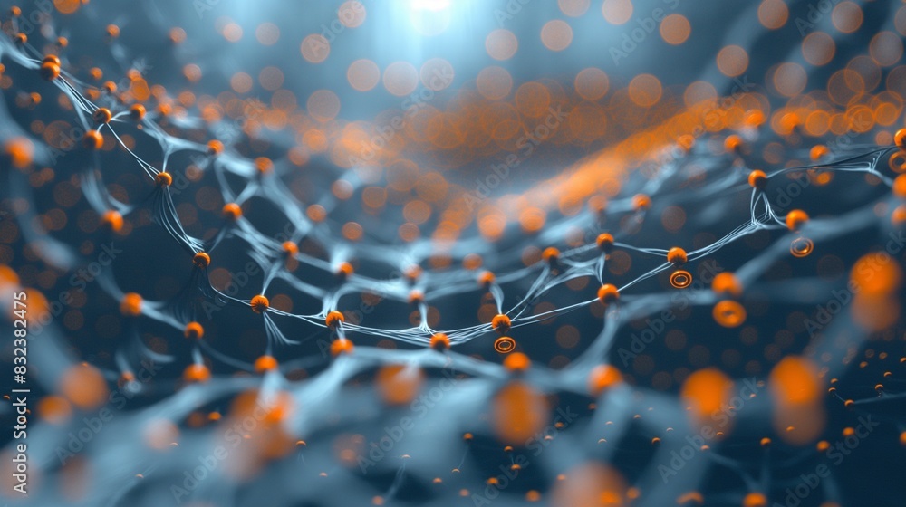 An Ultra Detailed Rendering Of A Carbon Nanotube Fiber Being Woven Into