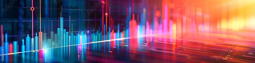 A captivating bar graph depicting a sharp rise in stock values ...