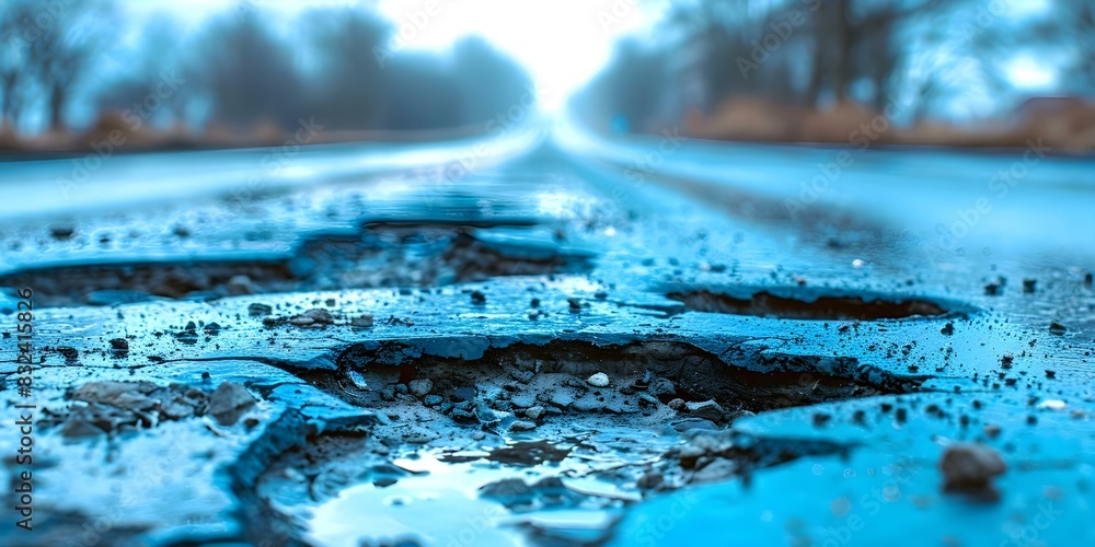 Deteriorating urban roads pose hazards and inconvenience due to ...