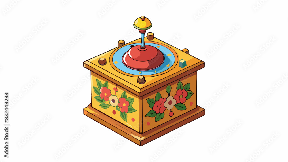 In the corner of the antique shop sat an intriguing music box with ...