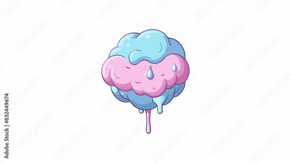 The cotton candy was incredibly soft and airy its pastel colors melting ...